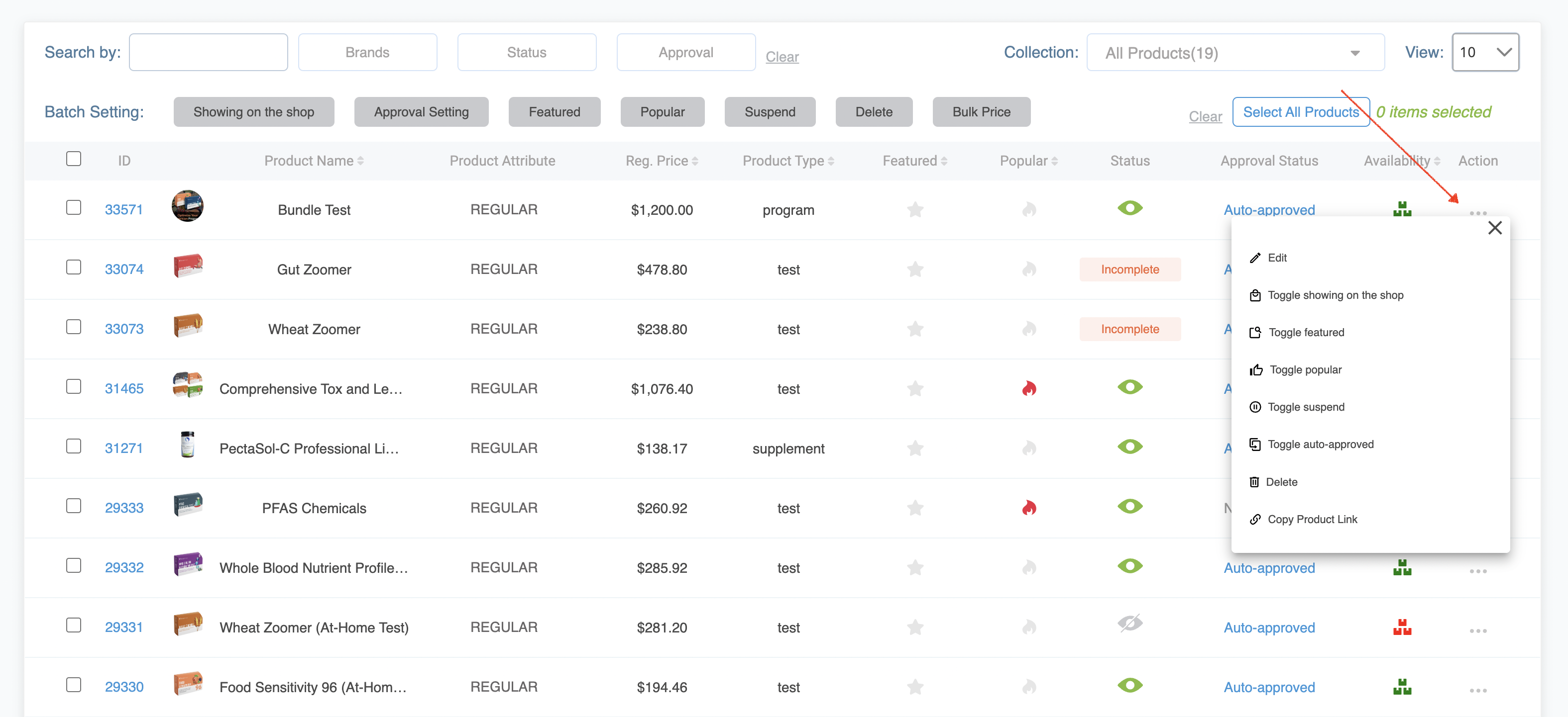 How To Adjust Your Shop Product Settings – Well Proz
